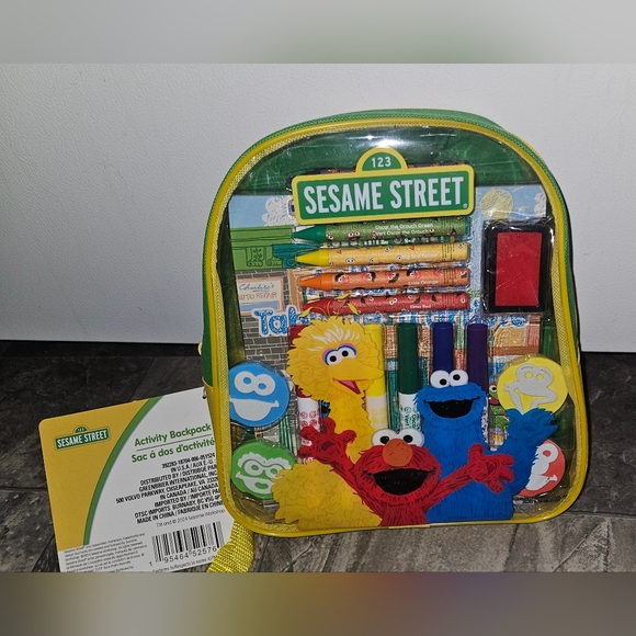 Sesame Street | Toys | Sesame Street Art Activity Backpack Nwt | Poshmark